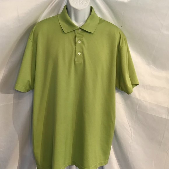 Nike | Shirts | Nike Golf Neon Green Activewear Polo Shirt Vr46 Monster ...